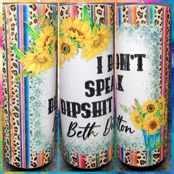 Kitchen | Yellowstone Dutton Ranch Beth Dutton Tumbler Mug With Lid And ...